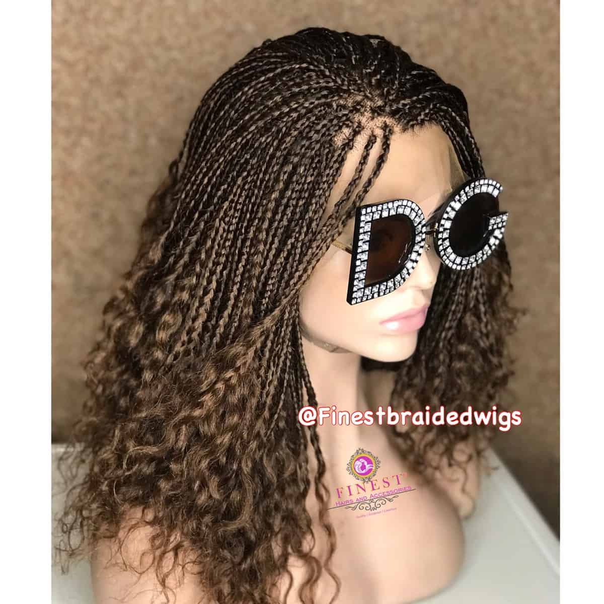 LUGOS (100% Human Hair braided wig) - Finest Hairs and Accessories