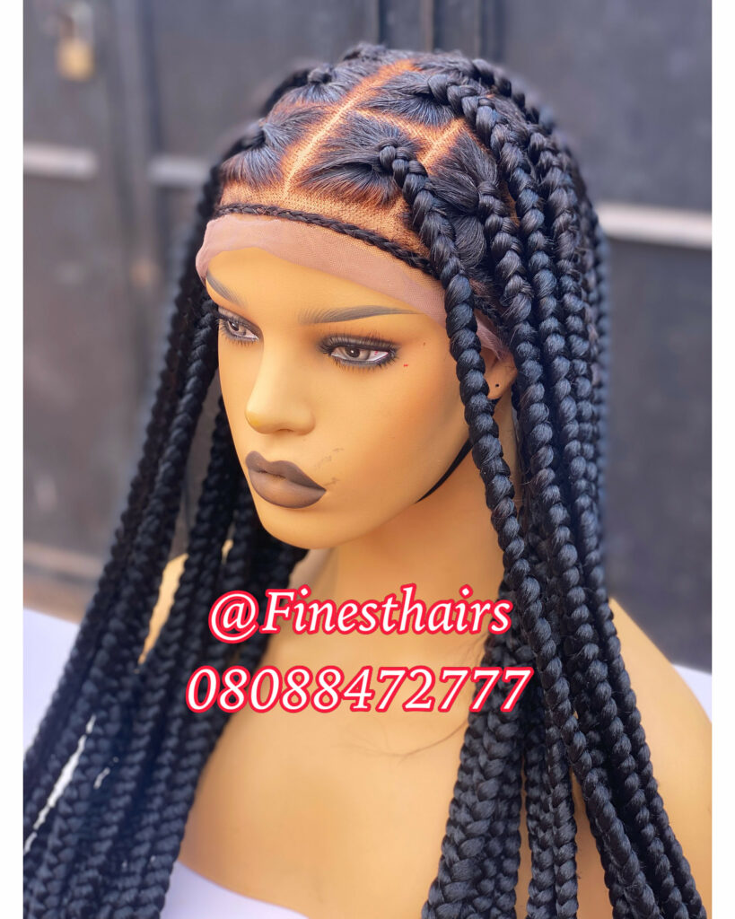 Jumbo Knotless Braids Wig (RTS) - Finest Hairs and Accessories